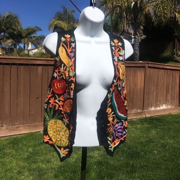 Moda International | Tops | Amazing Embroidered Artisan Craft Moda Intl ...